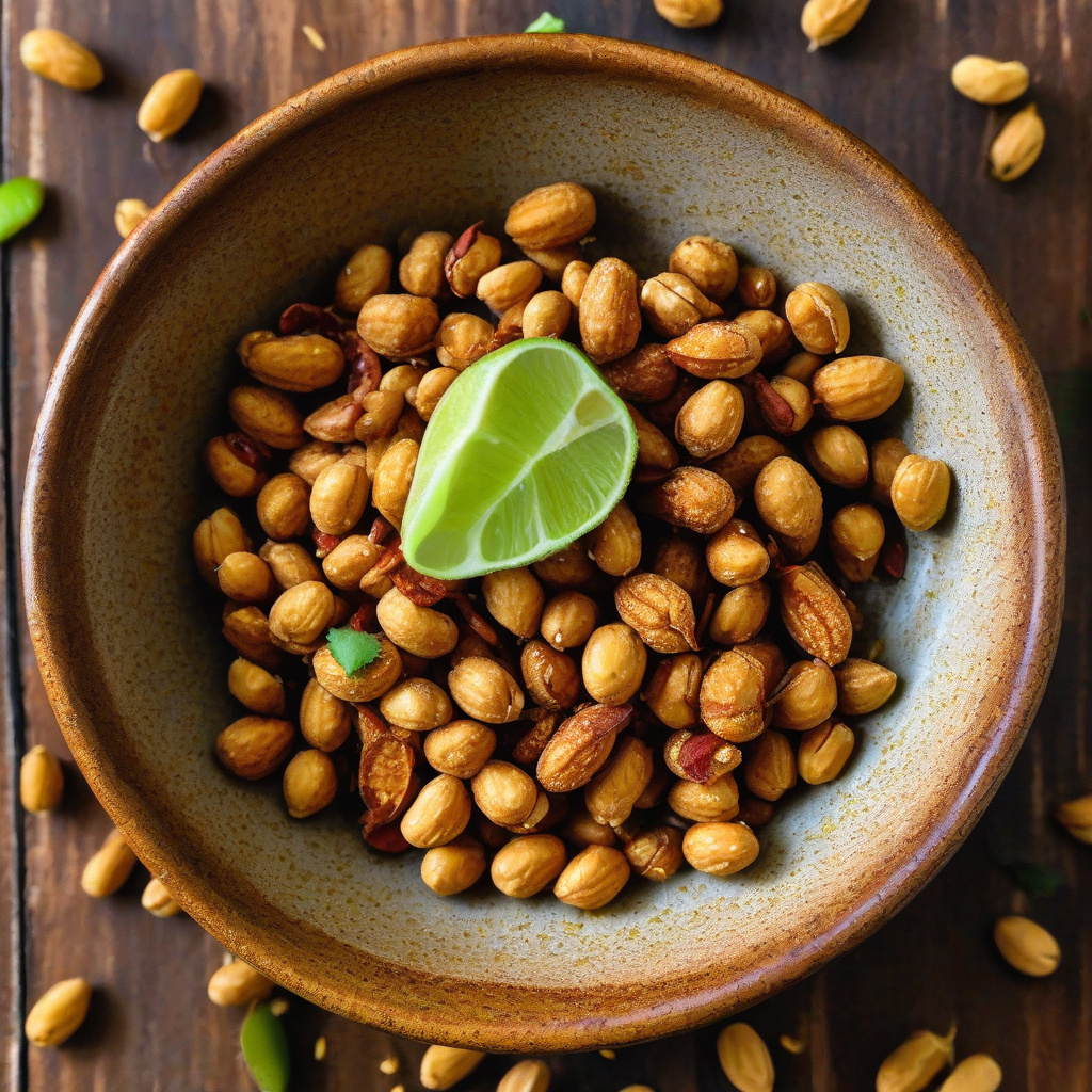 Chili Lime Peanuts Recipe: Spicy Crunchy Snack in 15 Minutes - Drool ...