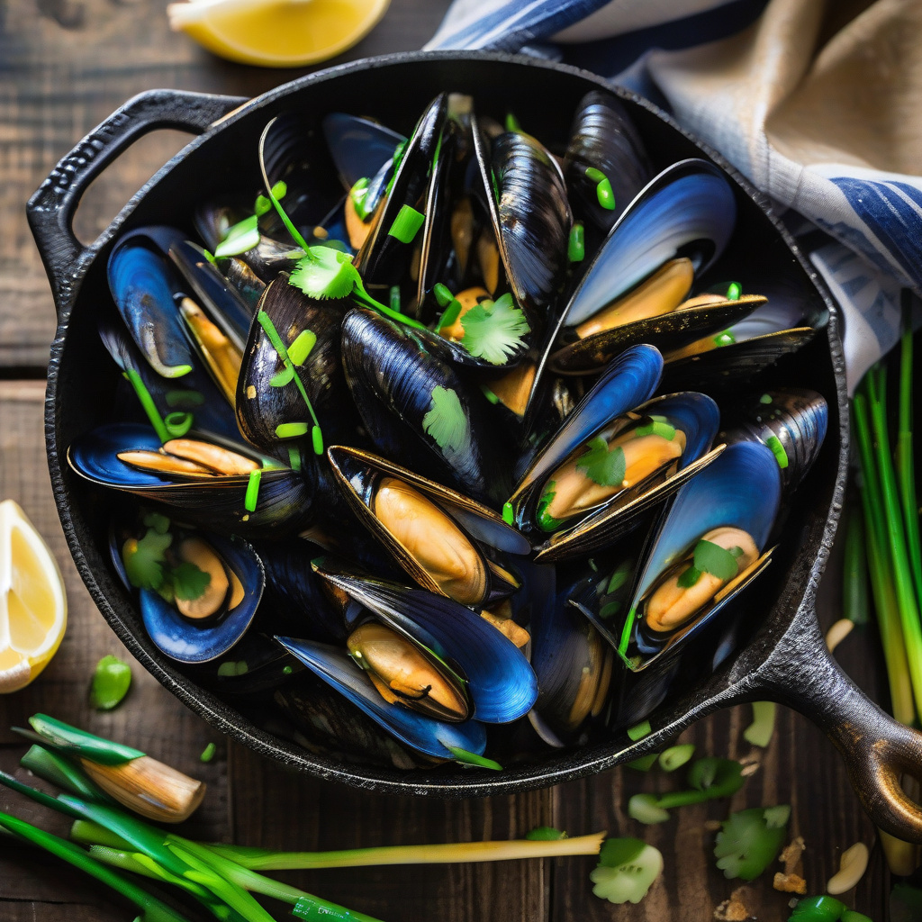 Chinese Mussels Recipe: Steamed in Savory Garlic Ginger Broth - Drool ...