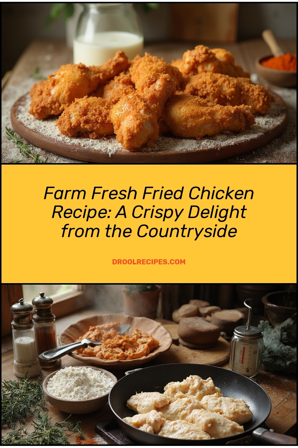 Farm Fresh Fried Chicken Recipe: A Crispy Delight from the Countryside ...