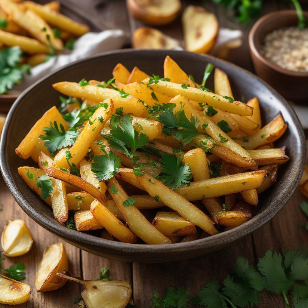Garlic French Fries Recipe: Perfectly Crispy with Flavor Boost - Drool ...