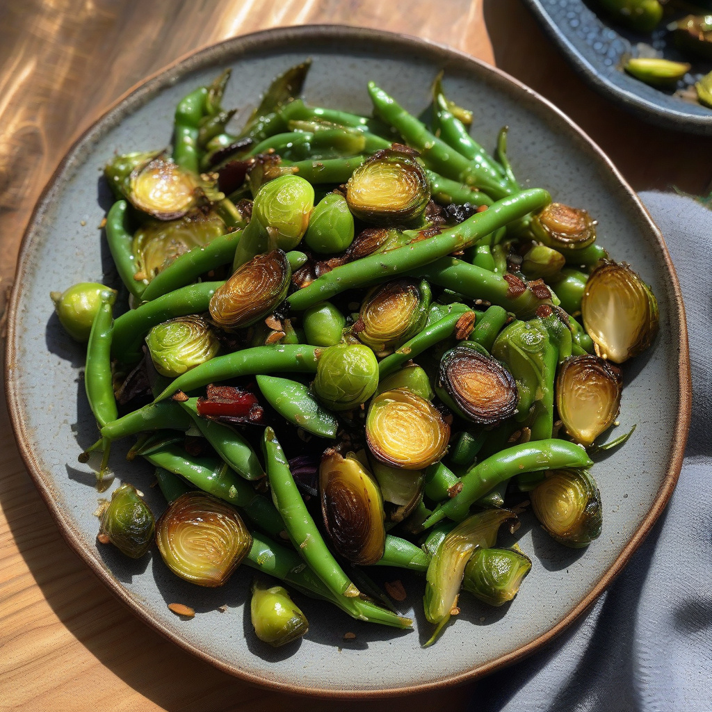 Green Bean and Brussels Sprout Recipe: Perfectly Roasted Vegetable ...