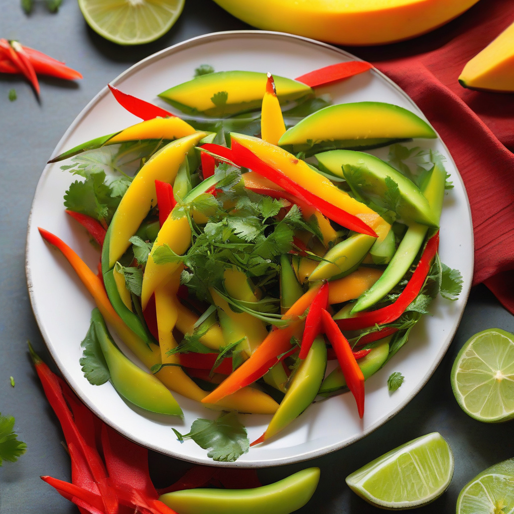 Green Mango Recipe: Refreshing Salad With Zesty Citrus Dressing - Drool ...
