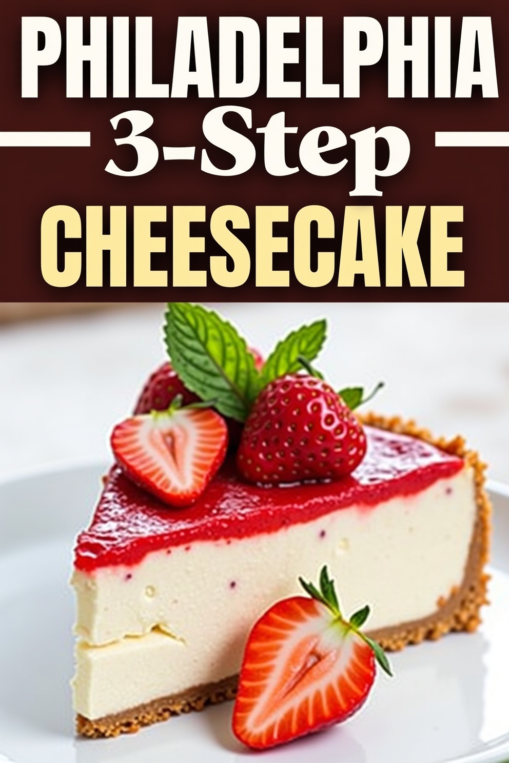 Philadelphia 3-Step Cheesecake: The Easiest, Most Delicious Dessert You ...