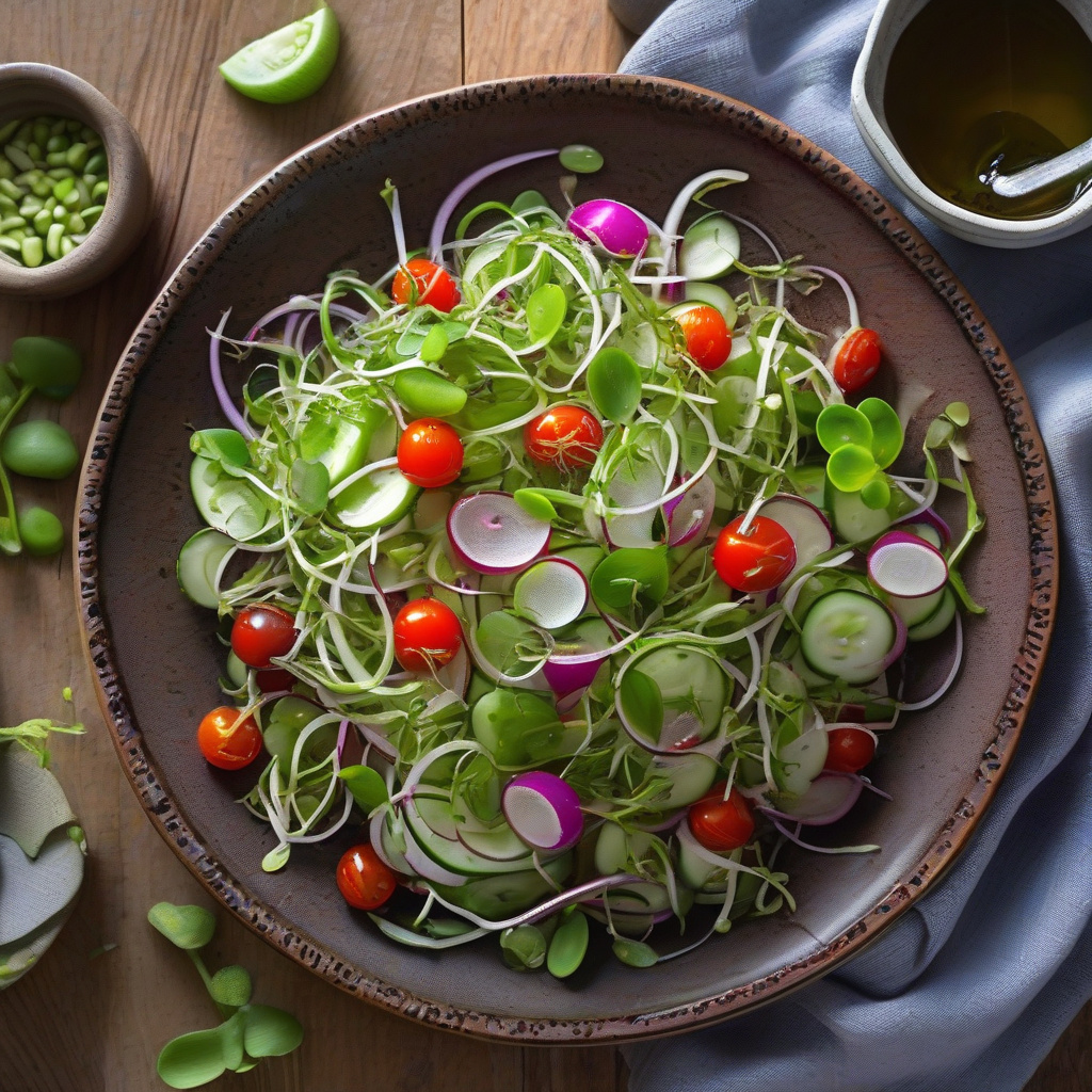 Radish Sprouts Recipe: Fresh and Crunchy Salad Delight - Drool Recipes