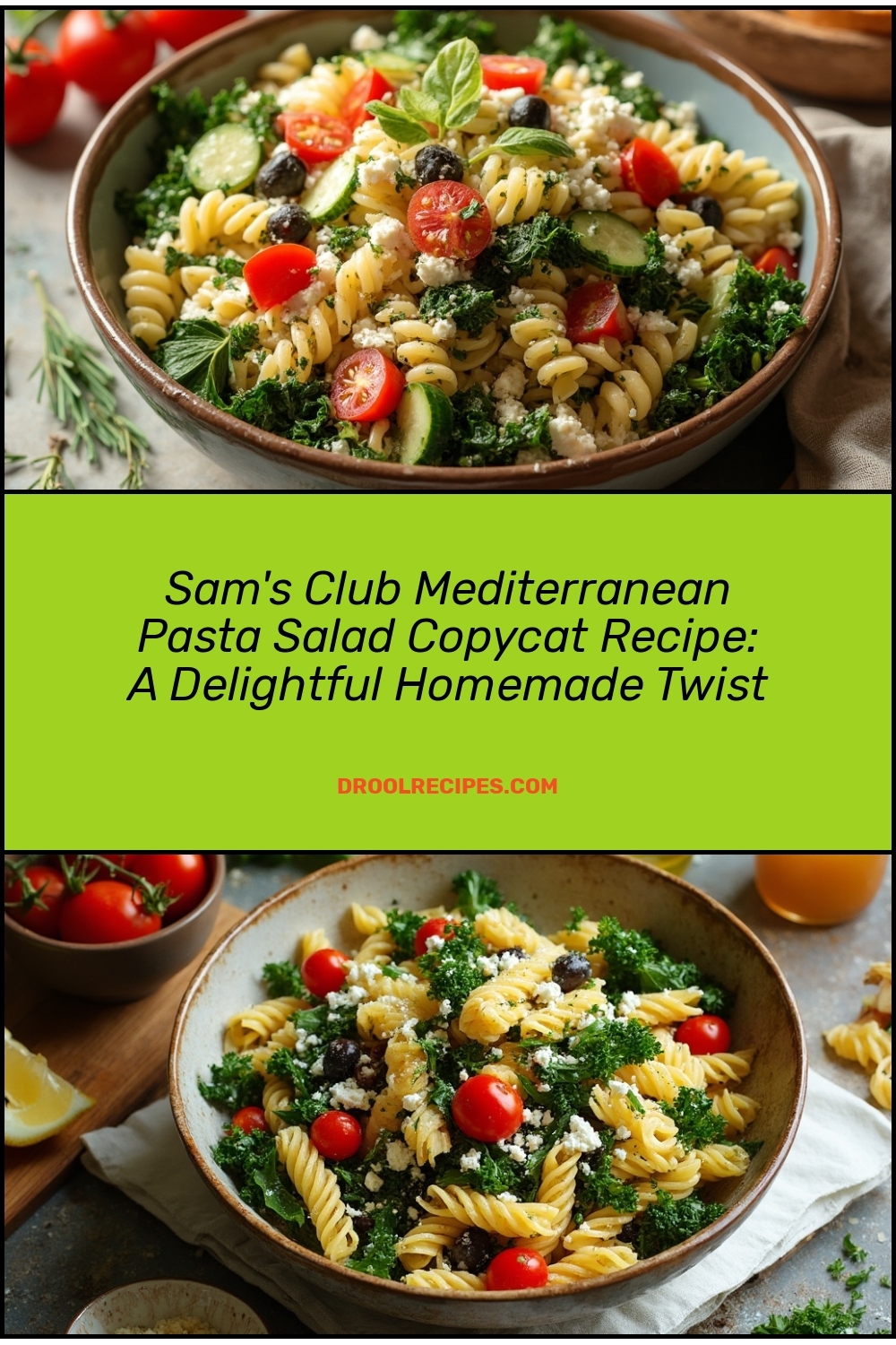 Sam's Club Mediterranean Pasta Salad Copycat Recipe: A Delightful ...