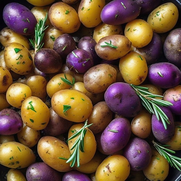 Small Multi-Colored Potatoes Recipe: Vibrant Roasted Side Dish - Drool ...