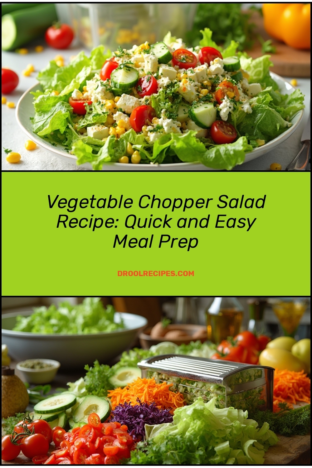 Vegetable Chopper Salad Recipe: Quick and Easy Meal Prep - Drool Recipes
