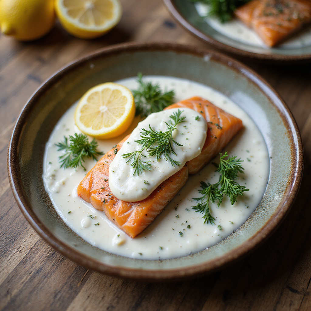 Salmon with Cream Cheese Recipe: Creamy Dill Delight in 20 Minutes ...
