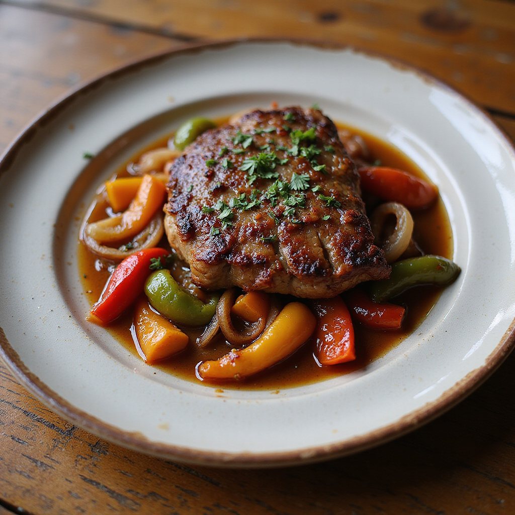 Spanish Pepper Steak Recipe: Sizzling Skillet Perfection in 20 Minutes ...