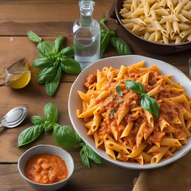 Vodka Sauce Pasta Recipe with Meat: Creamy Comfort Food Masterpiece ...