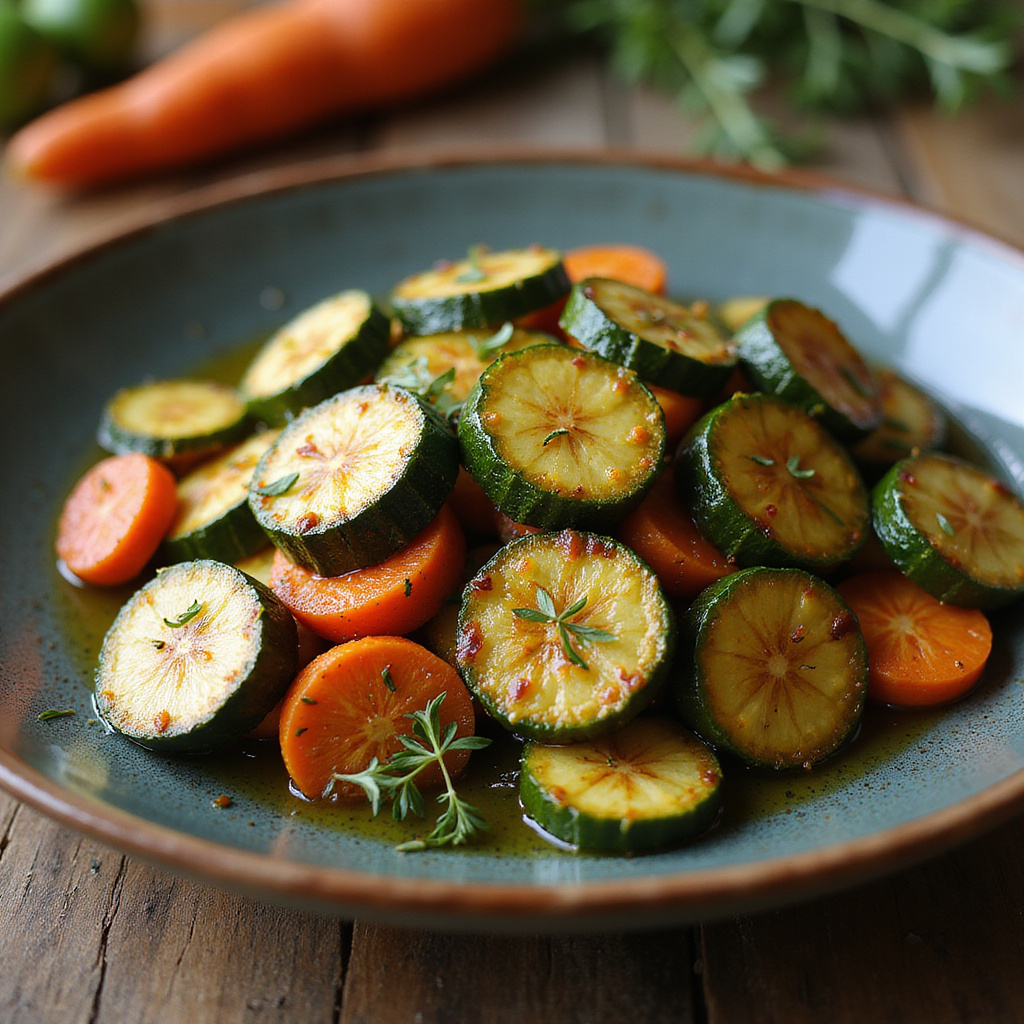 Zucchini and Carrots Recipe: Roasted Vegetable Medley - Drool Recipes