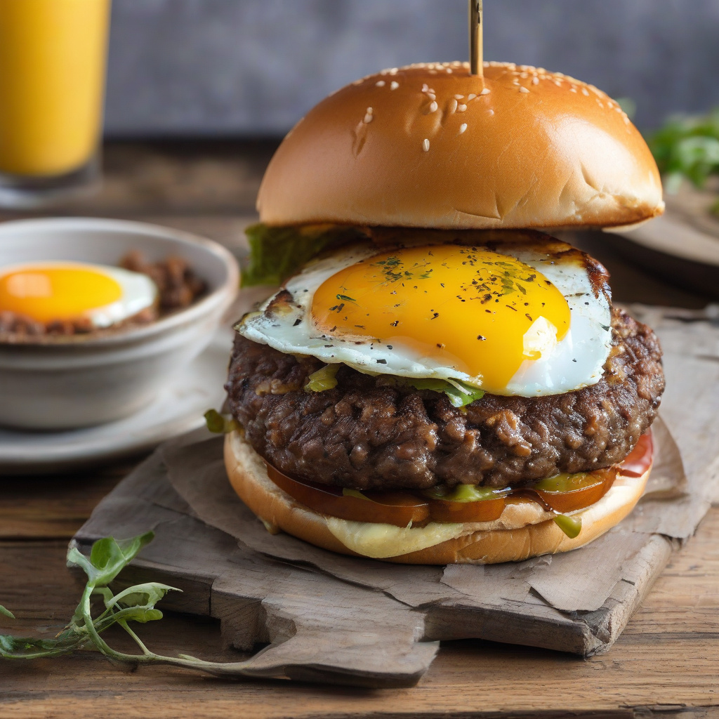 Burger Recipe with Egg: Juicy Patty and Fried Egg Perfection - Drool ...