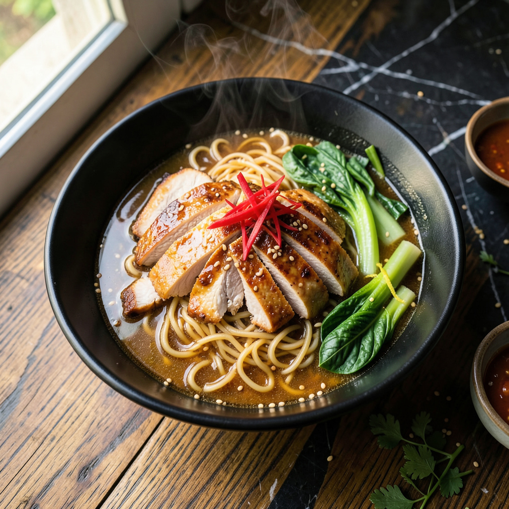 Chicken Ramen Recipe: Rich Tonkotsu Broth and Springy Noodles - Drool ...