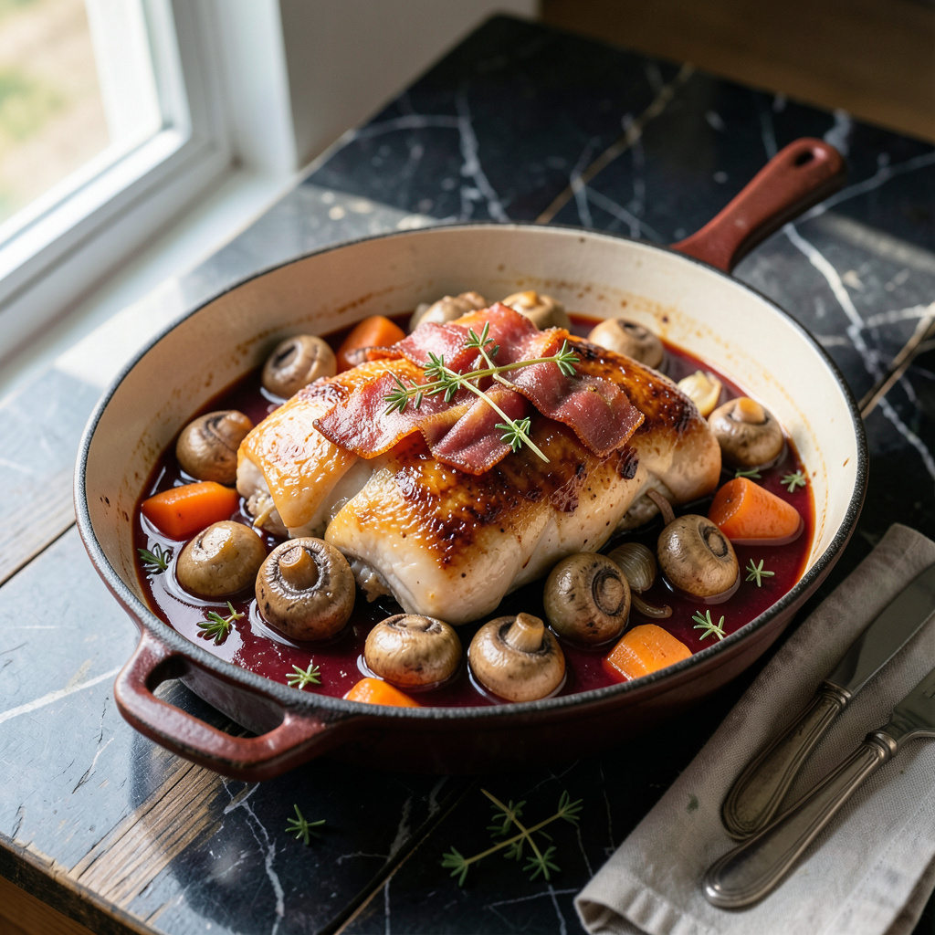Coq Au Vin Recipe: Classic French Comfort Food with Rich Red Wine ...