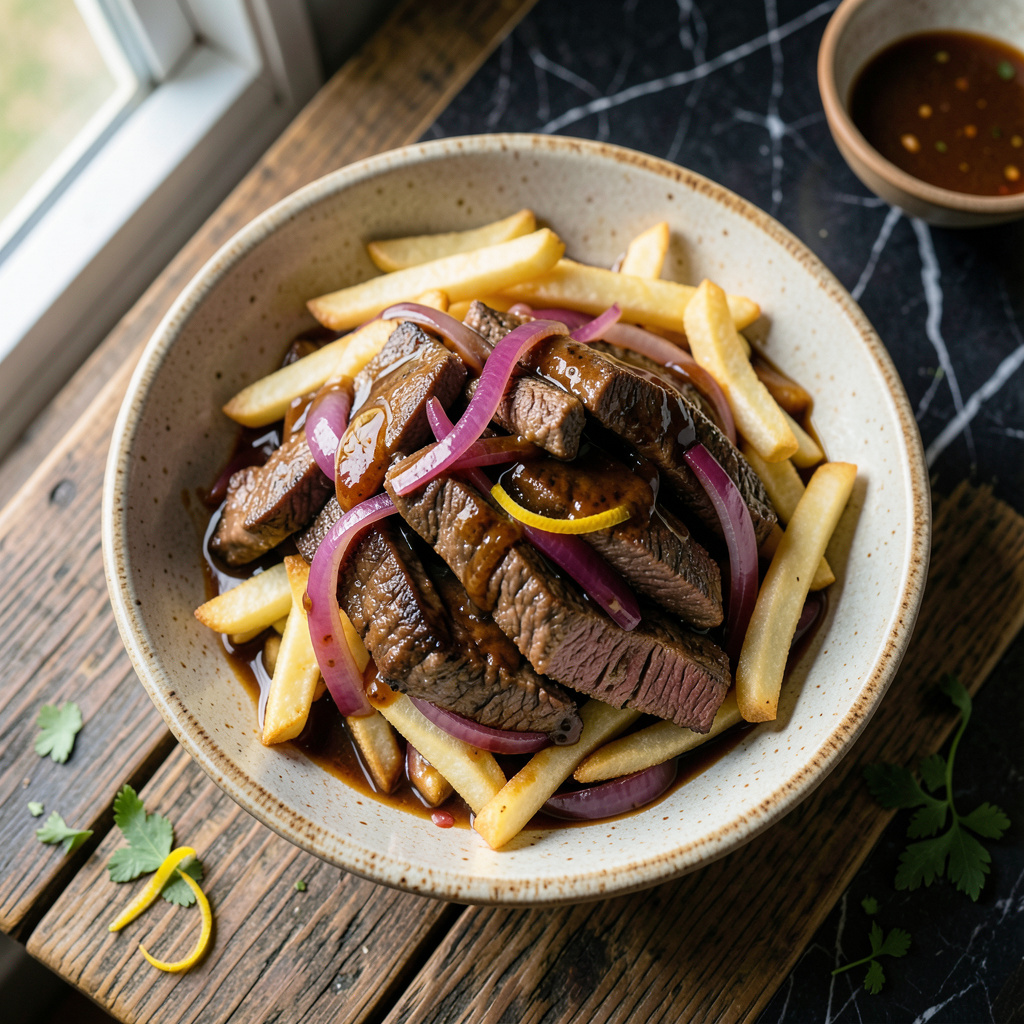 Lomo Saltado Recipe: Peruvian-Style Stir-Fry with Tender Beef - Drool ...