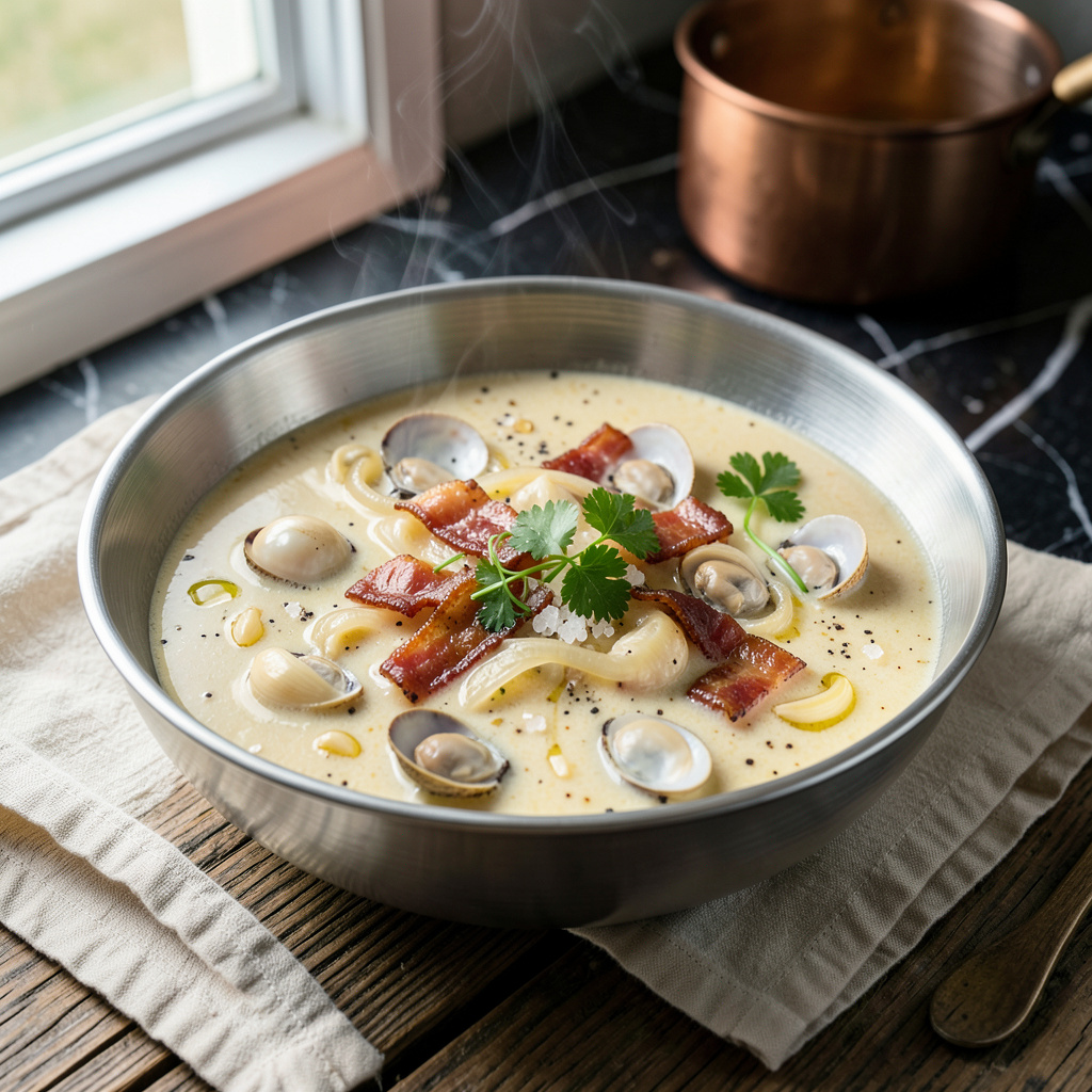 New England Clam Chowder Recipe: Creamy Comfort in a Bowl - Drool Recipes