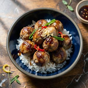 Asian Pork Meatballs Recipe: Juicy Bites With Sticky Glaze Perfection ...