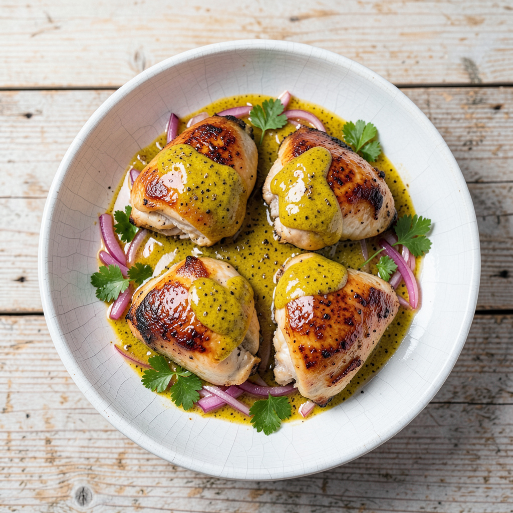 Carolina Chicken Recipe: Tangy Mustard Glaze With Crispy Skin - Drool ...