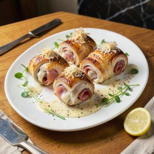 Chicken Cordon Bleu Swiss Recipe: Crispy Ham-Stuffed Perfection - Drool ...