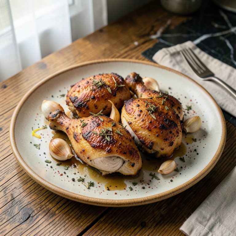 Chicken Thigh Recipe With Crispy Skin: Oven-Baked to Golden Perfection ...