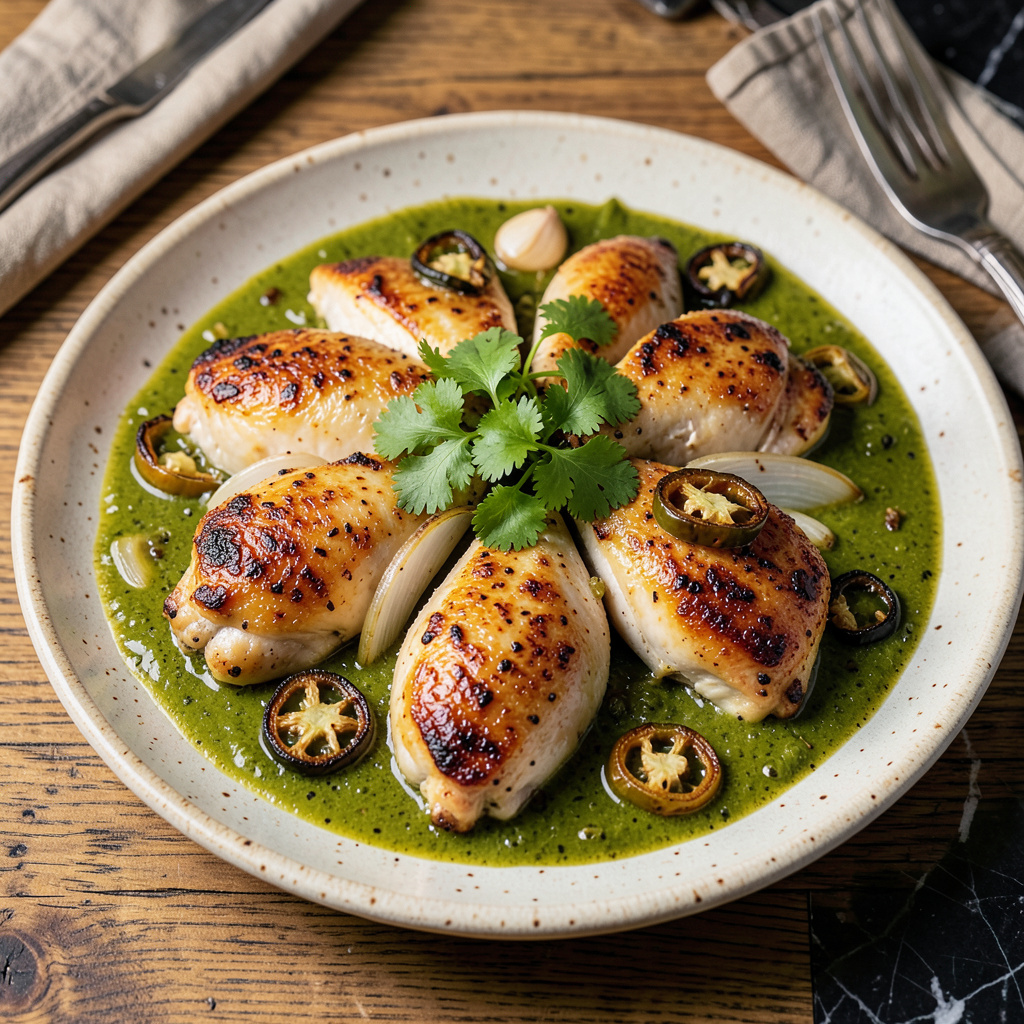 Chicken Tomatillo Recipe: Zesty Green Sauce With Tender Chicken - Drool ...