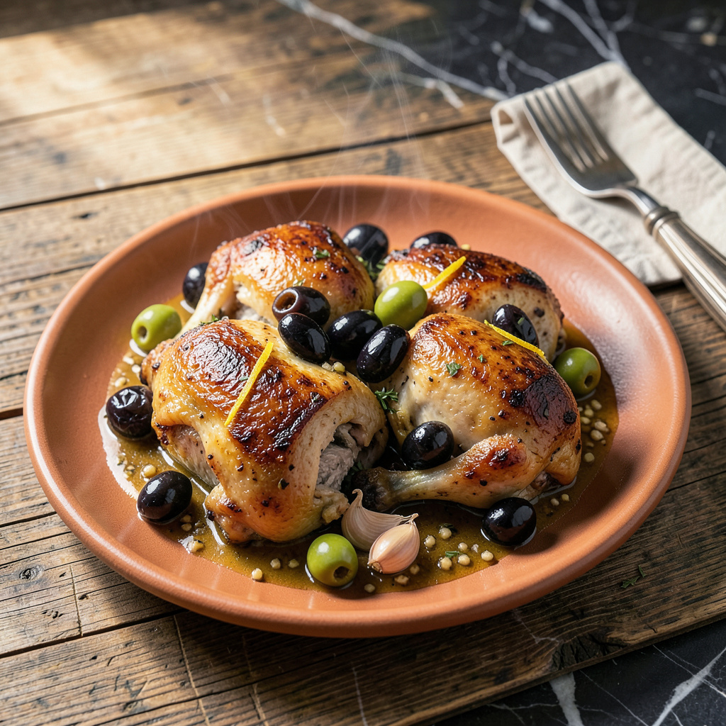 Chicken With Olives Recipe: Mediterranean Flavors in One Skillet ...