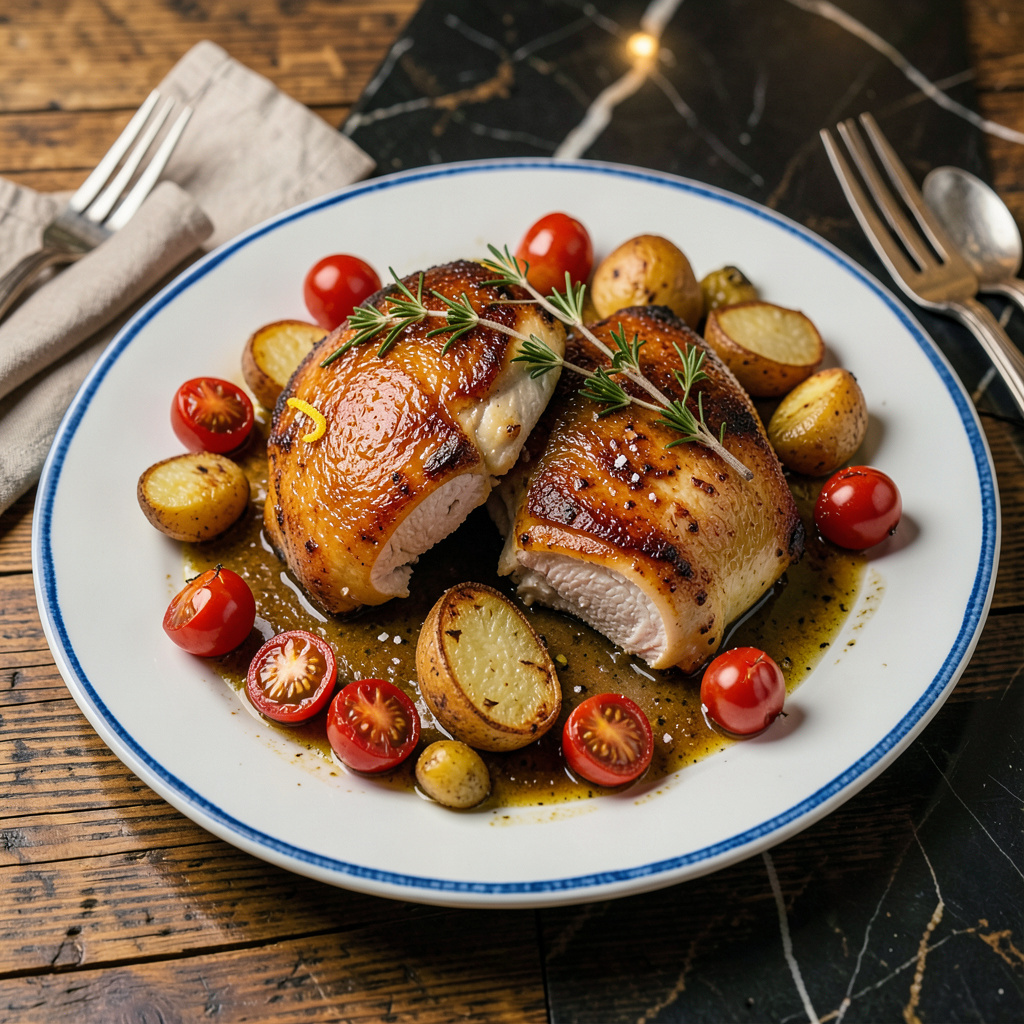 Gourmet Chicken Recipe: Pan-Seared With Herb Butter Sauce - Drool Recipes