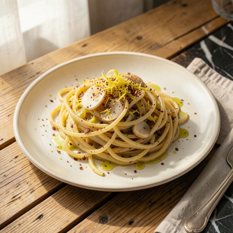 Lemon Garlic Pasta Recipe: Bright and Zesty Weeknight Dinner - Drool ...