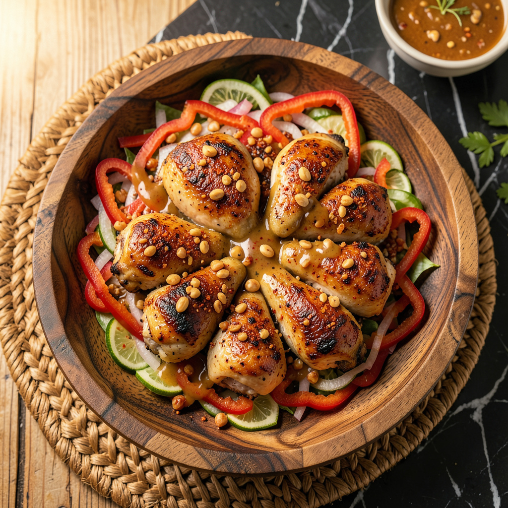 Nigerian Chicken Recipe: Spicy Suya Grill With Peanut Crunch - Drool ...