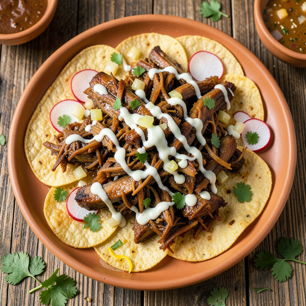 Pork Tostadas Recipe: Crispy Tortillas With Juicy Carnitas-Style Meat ...