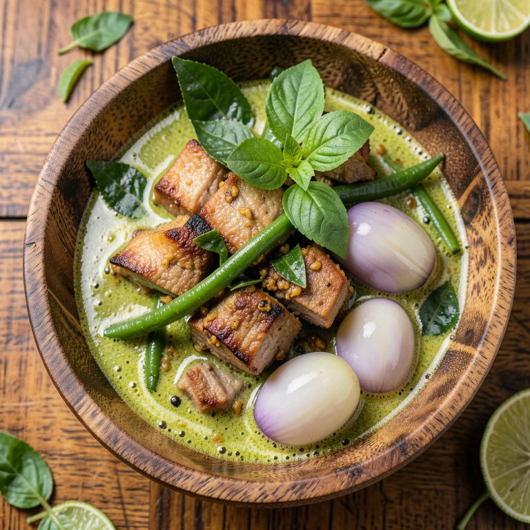 Thai Green Curry Pork Recipe: Restaurant-Level Spice and Creaminess ...