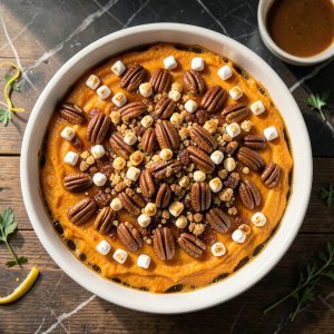 All Recipe Sweet Potato Casserole: Pecan Topping and Marshmallow Magic ...