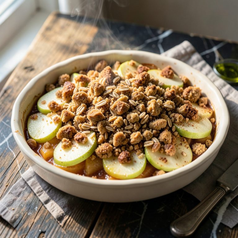 Apple Pie Recipe With Crumb Topping: Buttery Oat Crunch Over Spiced ...