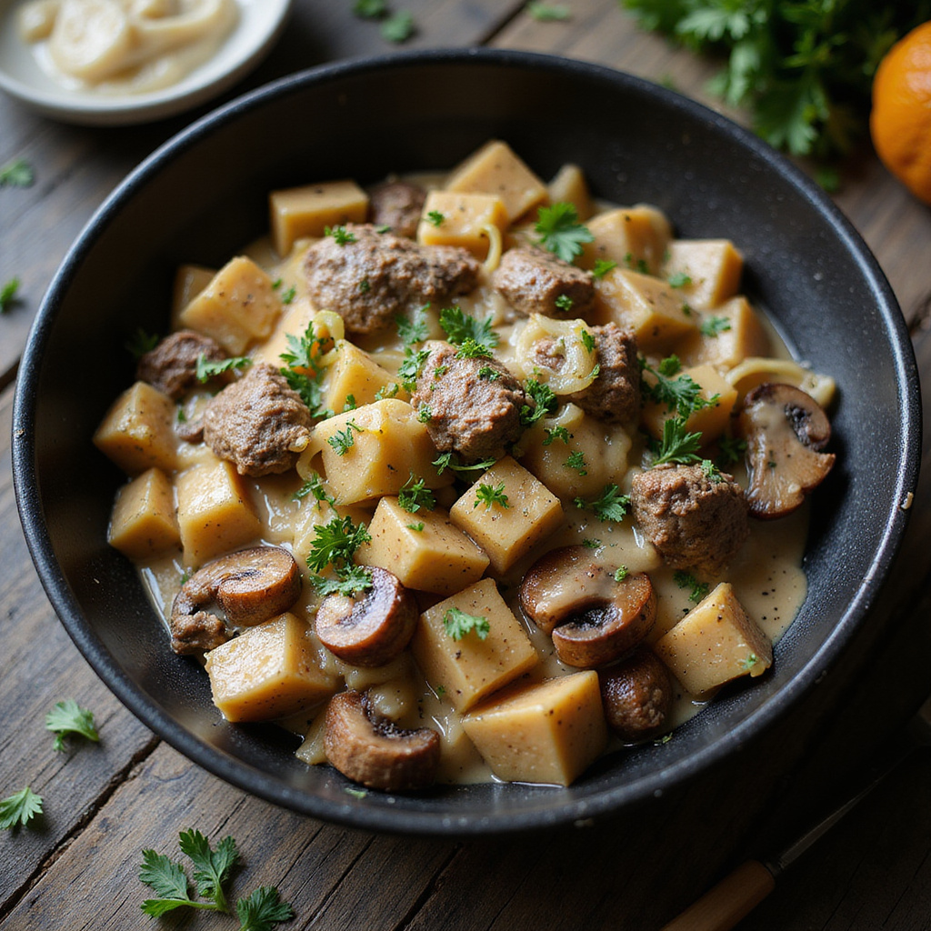 Beef Stroganoff Recipe Stew Meat: Mushroom-Rich Sour Cream Sauce ...