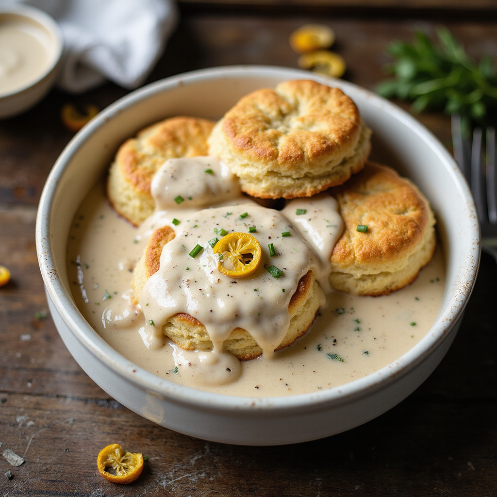 Biscuits and Gravy Recipe Without Sausage: Fluffy Layers With Savory ...