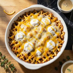 Cheesy Potato Recipe With Frozen Hashbrowns: Crispy Top and Creamy ...