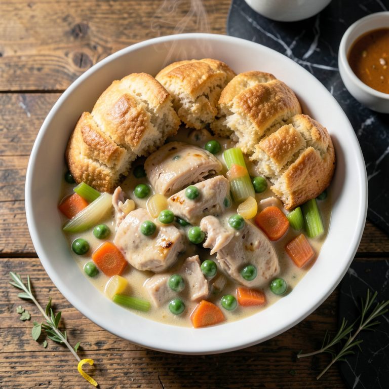 Chicken Pot Pie Crock Pot Recipe With Biscuits: Hands-Off Comfort Food ...