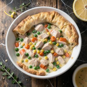 Chicken Pot Pie Recipe Made With Cream Of Chicken Soup: Flaky Crust and ...