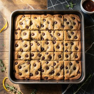 Chocolate Chip Cookie Bar Recipe 9x13: Chewy Edges and Gooey Centers ...