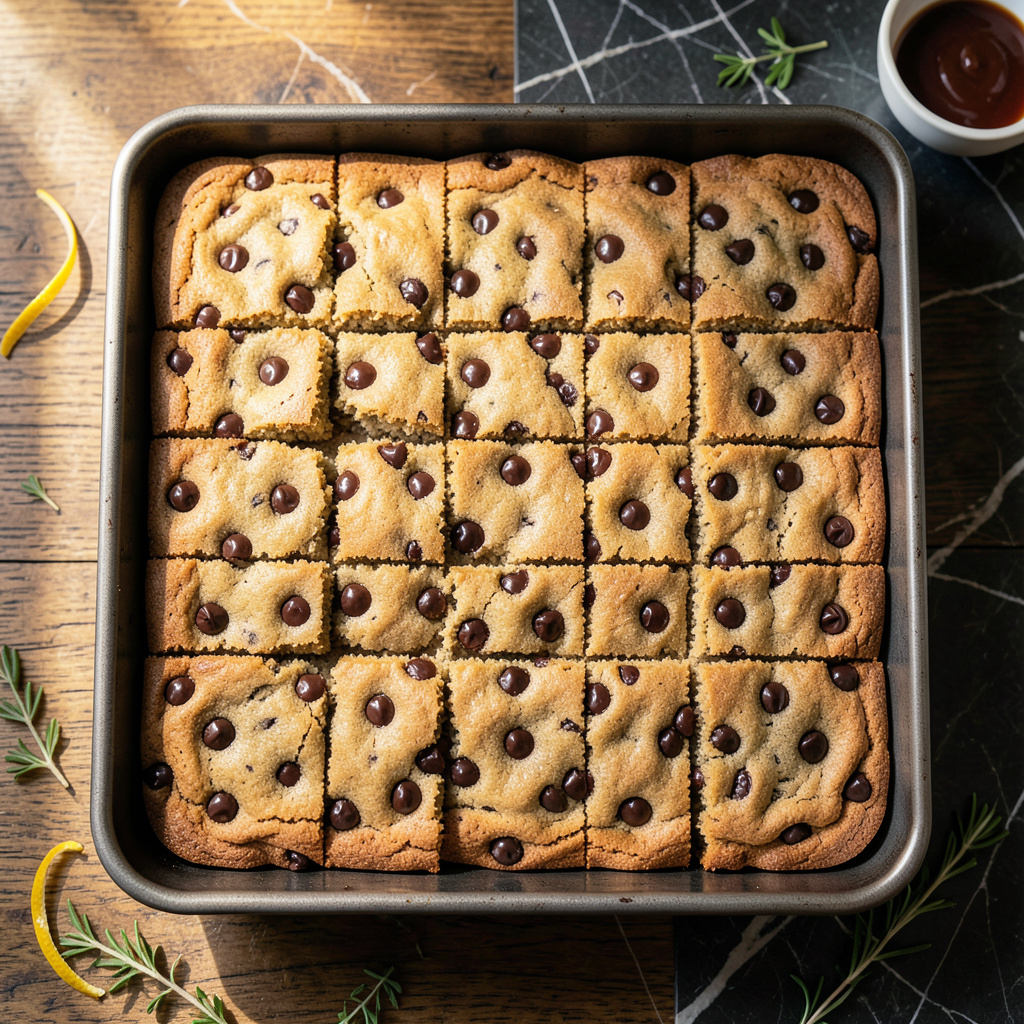 Chocolate Chip Cookie Bar Recipe 9x13: Chewy Edges and Gooey Centers ...