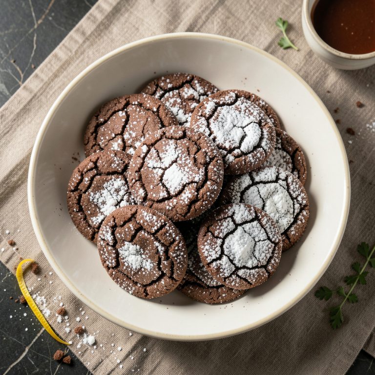 Chocolate Crinkle Cookie Recipe With Cocoa Powder: Fudgy Centers With ...