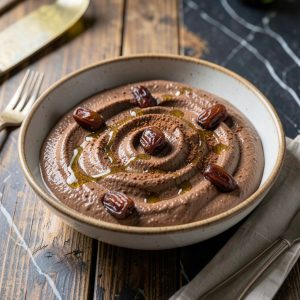 Chocolate Hummus Recipe With Dates: Silky Sweet Dip With Middle Eastern ...