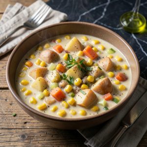 Easy Corn Chowder Recipe No Bacon: Creamy Vegetarian Bowl in 30 Minutes ...