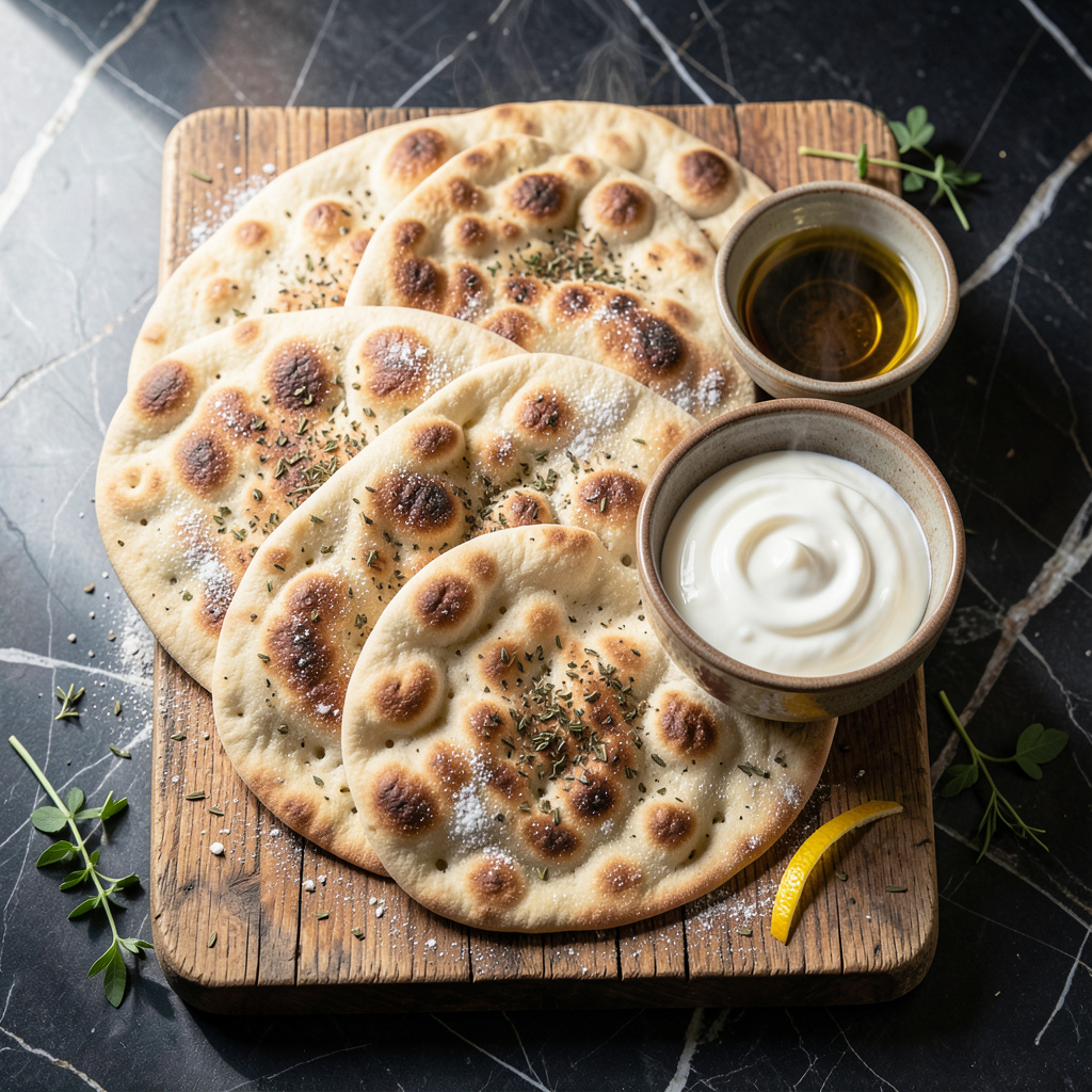 Easy Flatbread Recipe With Greek Yogurt: No Yeast Soft and Pillowy ...