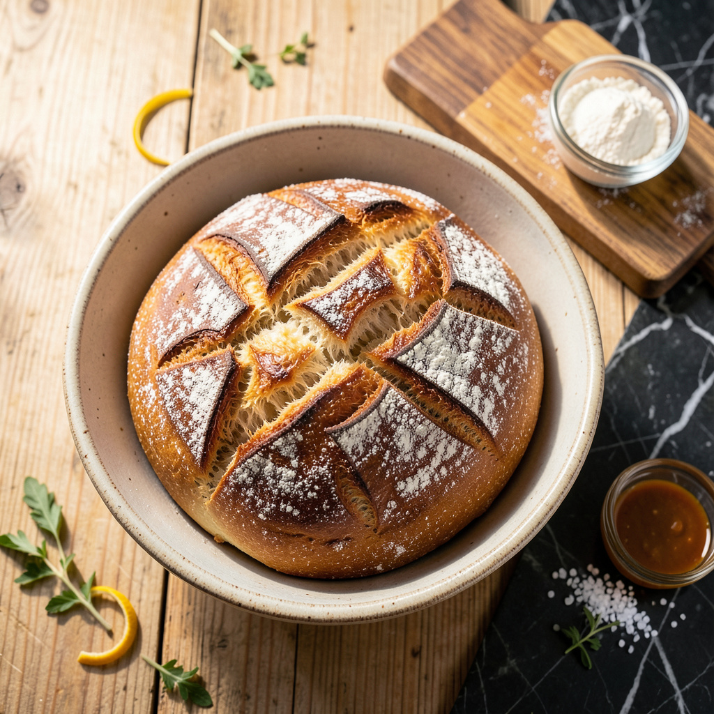 Easy Homemade Bread Recipe For Beginners: No-Knead Foolproof Loaf ...
