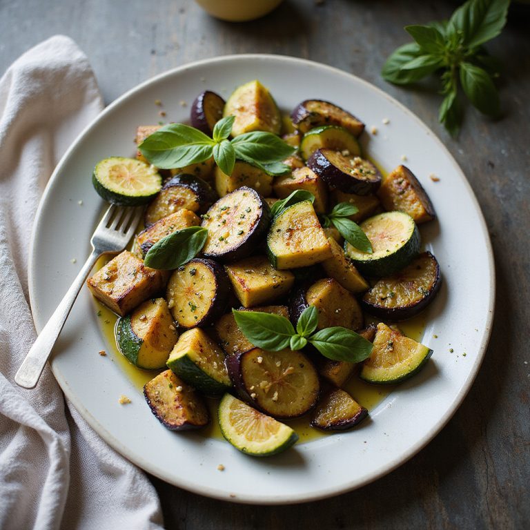 Eggplant and Zucchini Recipe: Summer Garden Medley With Garlic and ...