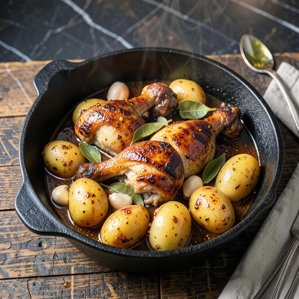 Filipino Chicken Adobo Recipe With Potatoes: Tangy Vinegar Braise With ...