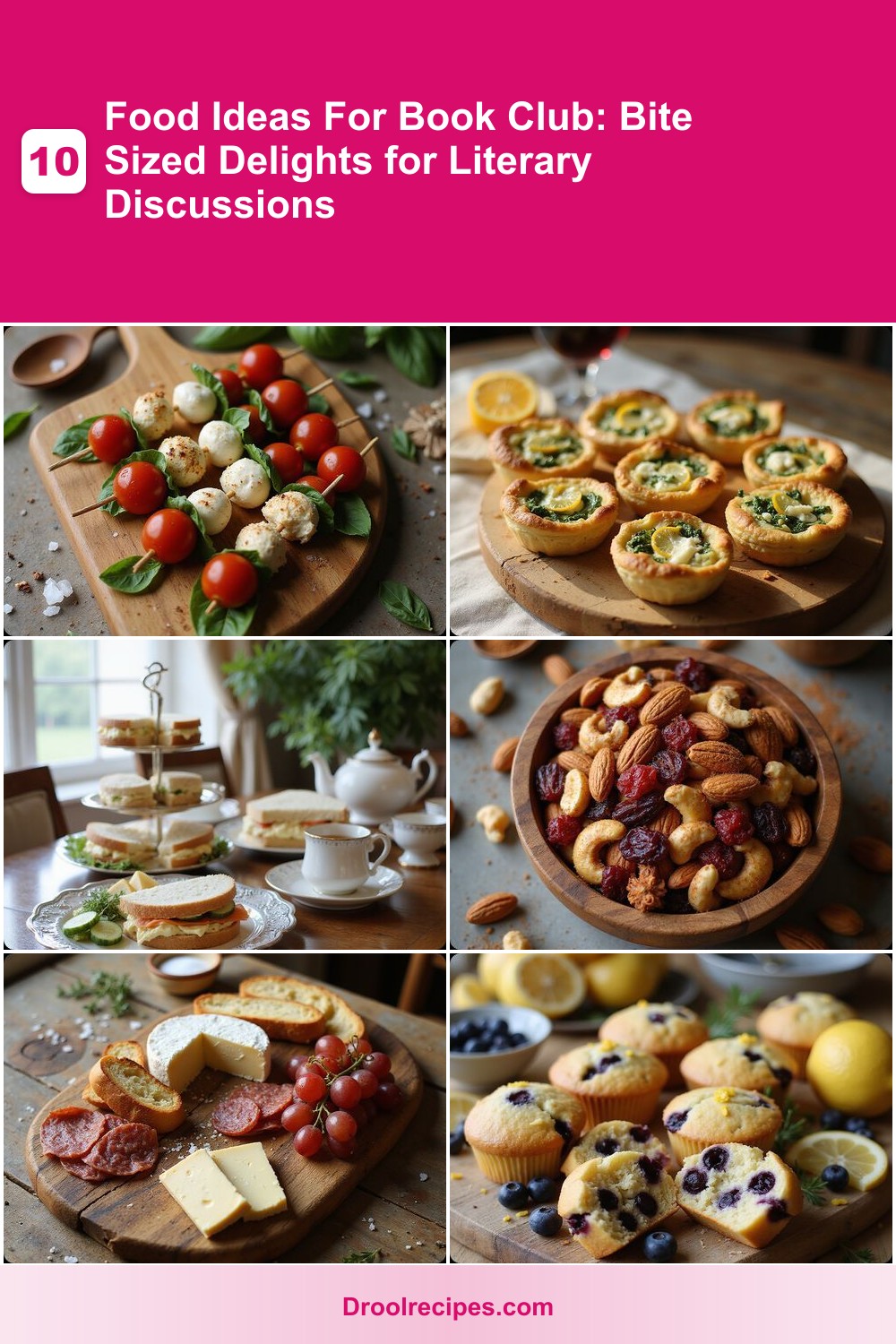 10 Food Ideas For Book Club: Bite Sized Delights for Literary ...