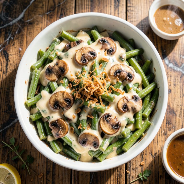Green Bean Casserole Recipe No Soup: From-Scratch Creamy Mushroom Sauce ...