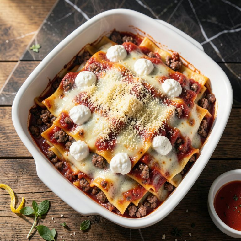 Lasagna Recipe With Ricotta Cheese and Ground Beef: Layered Italian ...